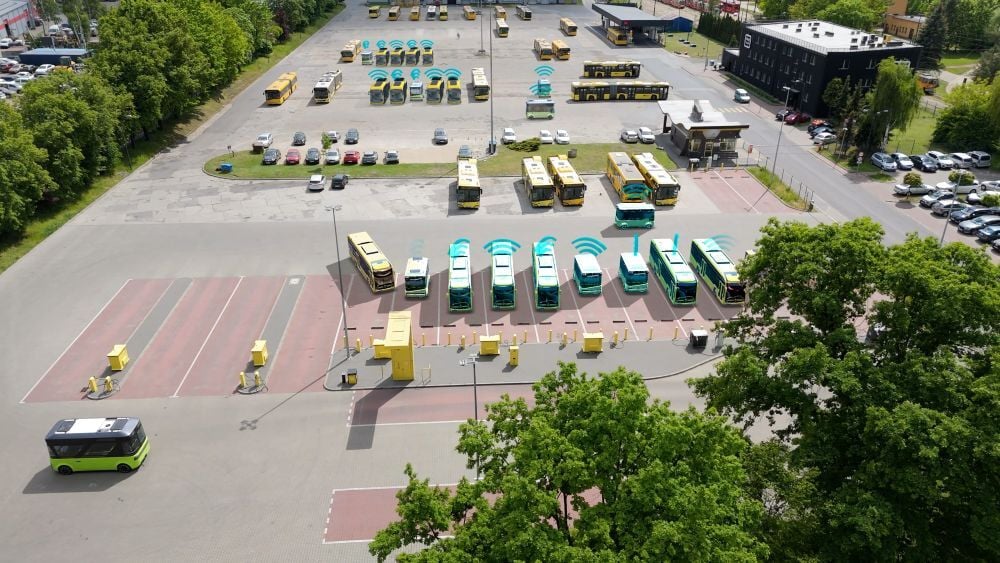 Smart depot with autonomous buses